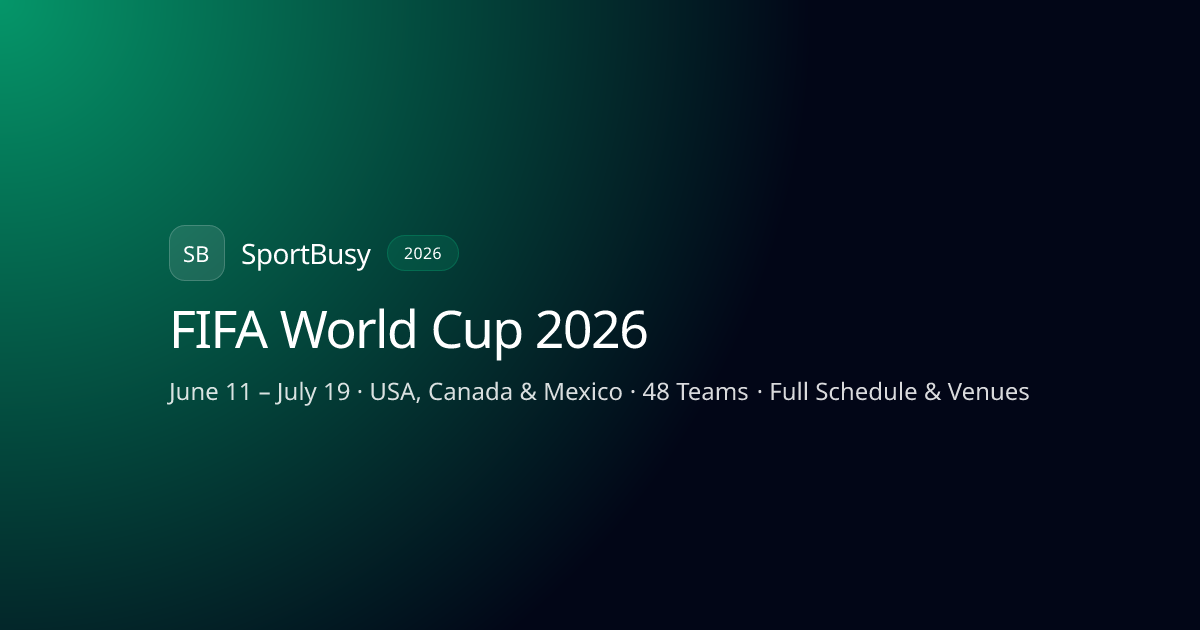 Argentina World Cup 2026 Schedule · SportBusy